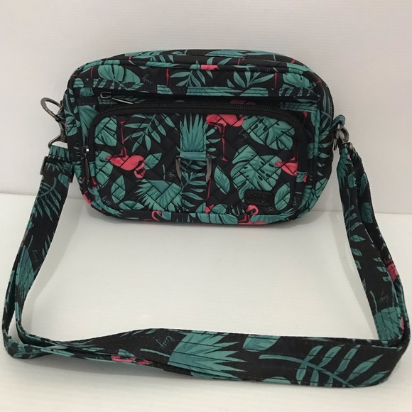 lug | Bags | Lug Carousel Classic Crossbody Bag Tropical Flamingo Print ...